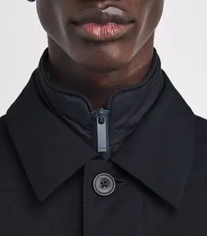 NN.07 Blake Technical Twill Coat - Navy