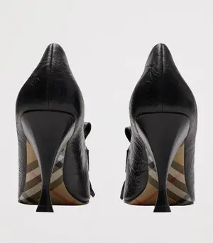 Burberry Leather Cameo Fringe Pumps