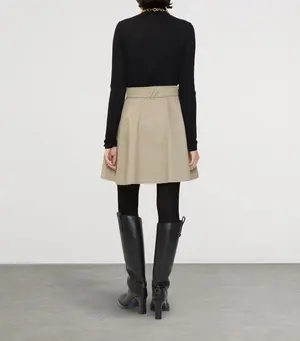 Burberry Gabardine Mini Skirt