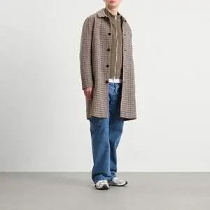 WAX LONDON Stan Houndstooth Check Coat