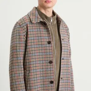 WAX LONDON Stan Houndstooth Check Coat