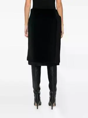 JIL SANDER Layered Straight Skirt