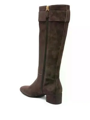 Bally Buckled Knee High Boots