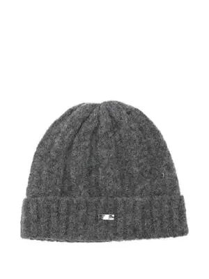 Herno Cable-knit Beanie - Grey