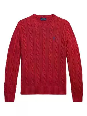 Polo Ralph Lauren Cable-knit Cotton Sweater - Red