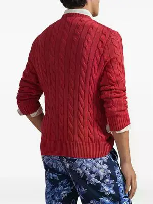 Polo Ralph Lauren Cable-knit Cotton Sweater - Red