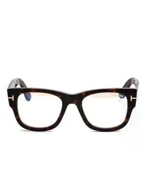 TOM FORD Edel Clip-on Eyeglasses - Brown