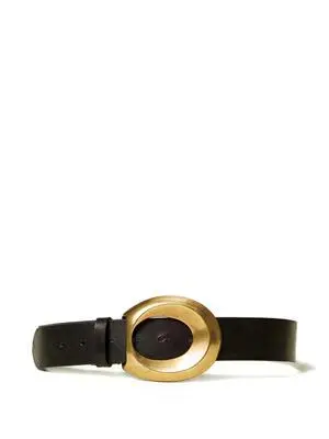 TWINSET Oval-buckle Leather Belt - Black