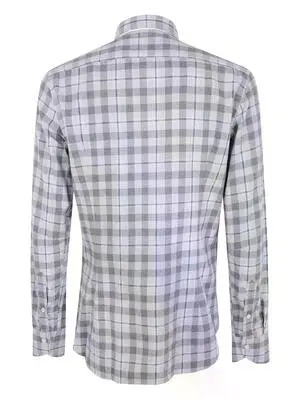 TINTORIA MATTEI 954 Checked Shirt - Grey