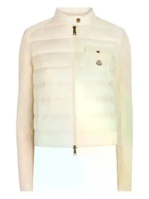 Moncler Padded Cardigan - Neutrals