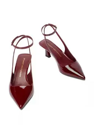 STUART WEITZMAN 50mm Vinnie Heeled Pumps - Red