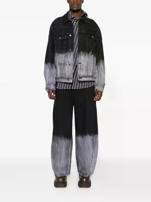 FENG CHEN WANG Frayed Dip-dye Trousers