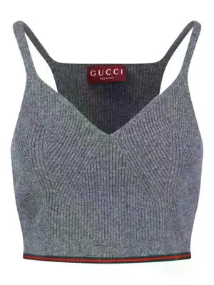 Gucci Felted Tank Top - Grey