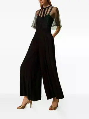 TWINSET Tulle Wide-leg Jumpsuit