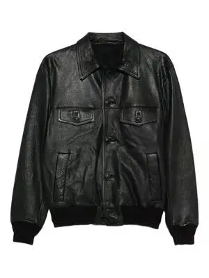SALVATORE SANTORO Collared Leather Jacket