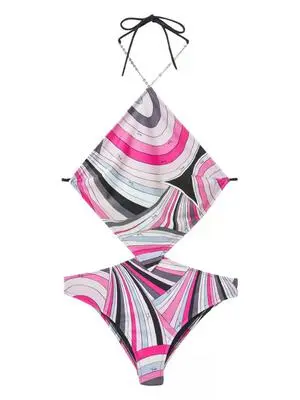 Emilio Pucci Iride-print Swimsuit