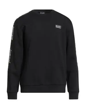 EA7 Cotton-blend Fleece Sweatshirt - Black