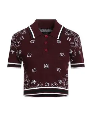 Amiri Polo Shirt Burgundy Size Cotton