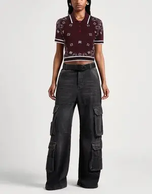 Amiri Polo Shirt Burgundy Size Cotton