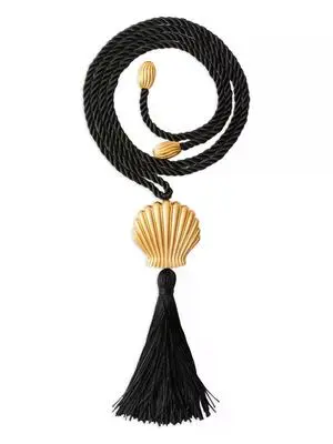 JULIETTA Shell Tassel Necklace - Gold