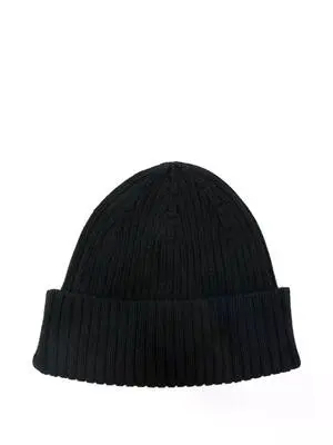 Maison Kitsuné Logo-patch Beanie - Black