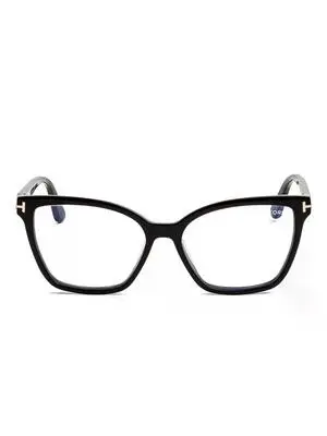 TOM FORD Cat-eye Clip-on Glasses - Black
