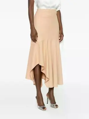 Alberta Ferretti Ruffled Midi Skirt