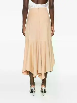 Alberta Ferretti Ruffled Midi Skirt