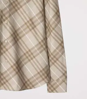 Burberry Cotton Check Slim Shirt