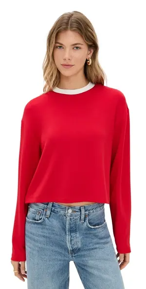 LE BOP Danica Crop Top - Crimson