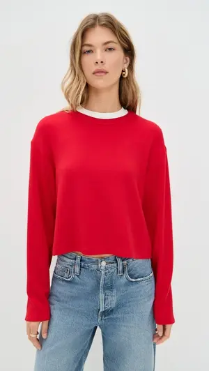 LE BOP Danica Crop Top - Crimson