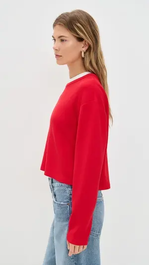 LE BOP Danica Crop Top - Crimson