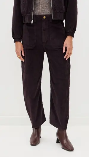 Rag & Bone Charlie High-rise Ankle Barrel Corduroy Pants