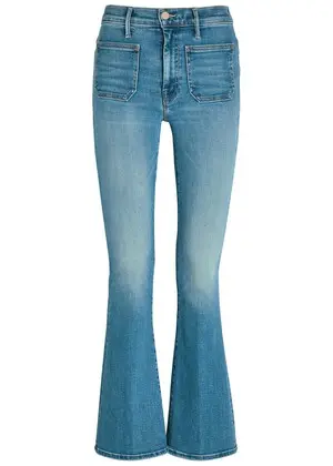 MOTHER The Patch Pocket Weekender Slim Flared-leg Jeans