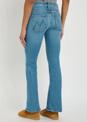 MOTHER The Patch Pocket Weekender Slim Flared-leg Jeans