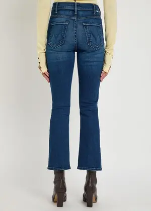 MOTHER The Hustler Ankle Flare Jeans - Blue