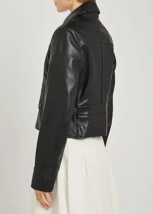 Simkhai Freeman Leather Jacket - Black