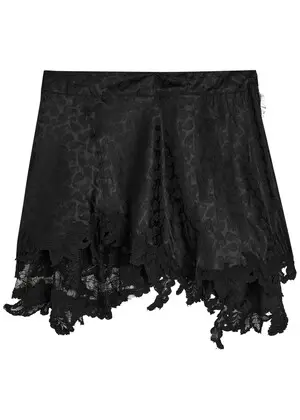 Isabel Marant Reanna Asymmetric Lace Mini Skirt