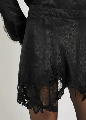 Isabel Marant Reanna Asymmetric Lace Mini Skirt