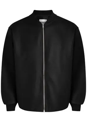 JIL SANDER Zip-through Wool Sweatshirt