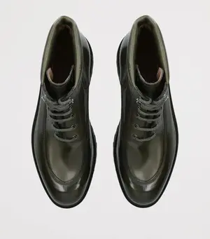 John Lobb Leather Peak Boots