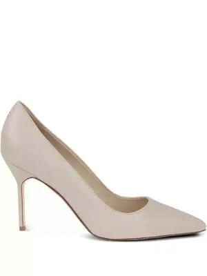 Manolo Blahnik 90mm Pointed-toe Leather Pumps