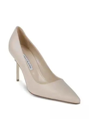 Manolo Blahnik 90mm Pointed-toe Leather Pumps