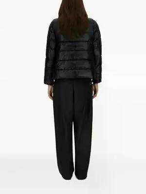 Herno Padded Zip Jacket With Faux Fur Panel
