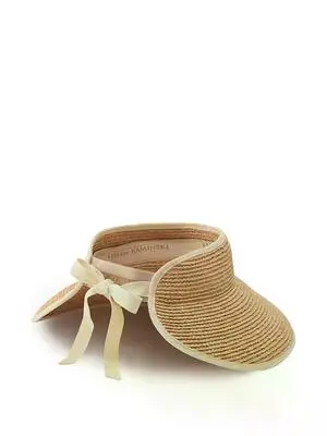 Helen Kaminski Mita Straw Visor - Neutrals