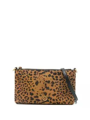 Pinko Leopard-print Clutch Bag