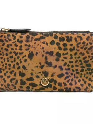 Pinko Leopard-print Clutch Bag