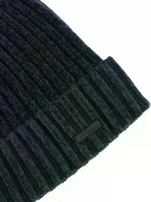RRD Ribbed Velvet-effect Beanie - Blue