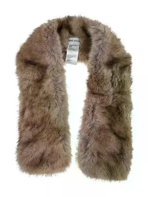 STAND STUDIO Faux-fur Scarf - Brown