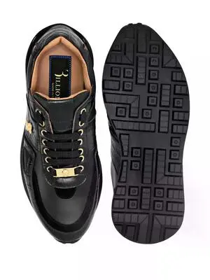 BILLIONAIRE Crocodile-embossed Leather Sneakers